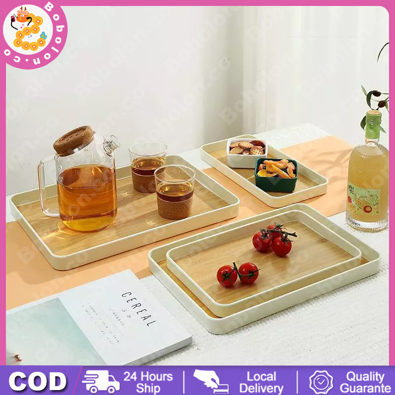 Jual Bobolon.co Panjang Nampan Tatakan Tray Jati Belanda Rectangle Tray ...