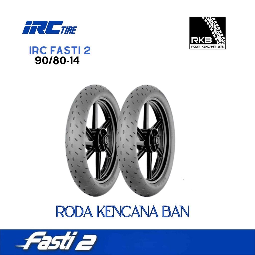 Jual Ban Motor IRC FASTI 2 TL Size 90/80 R14 - Tubeless Ban Belakang ...