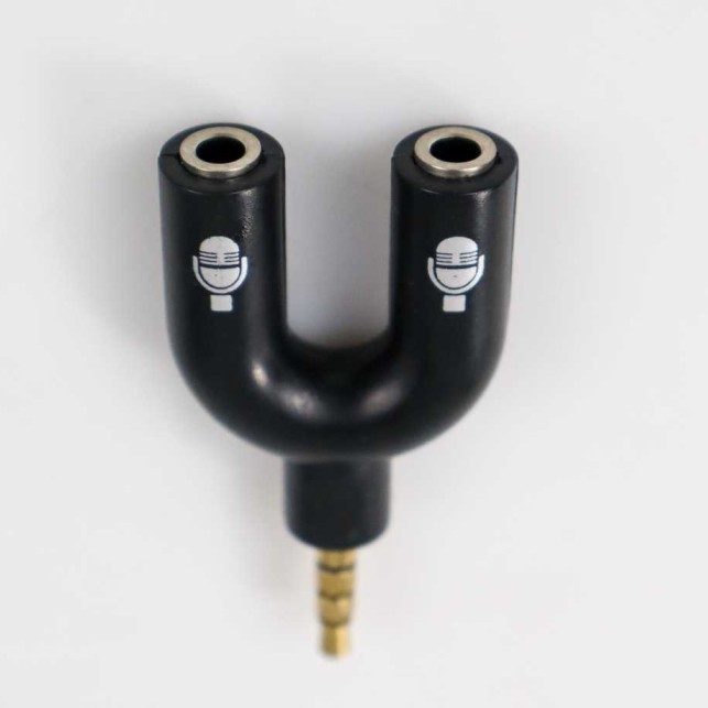 Jual Audio Splitter Jack 3.5mm Male To Dual Mic Female | Shopee Indonesia
