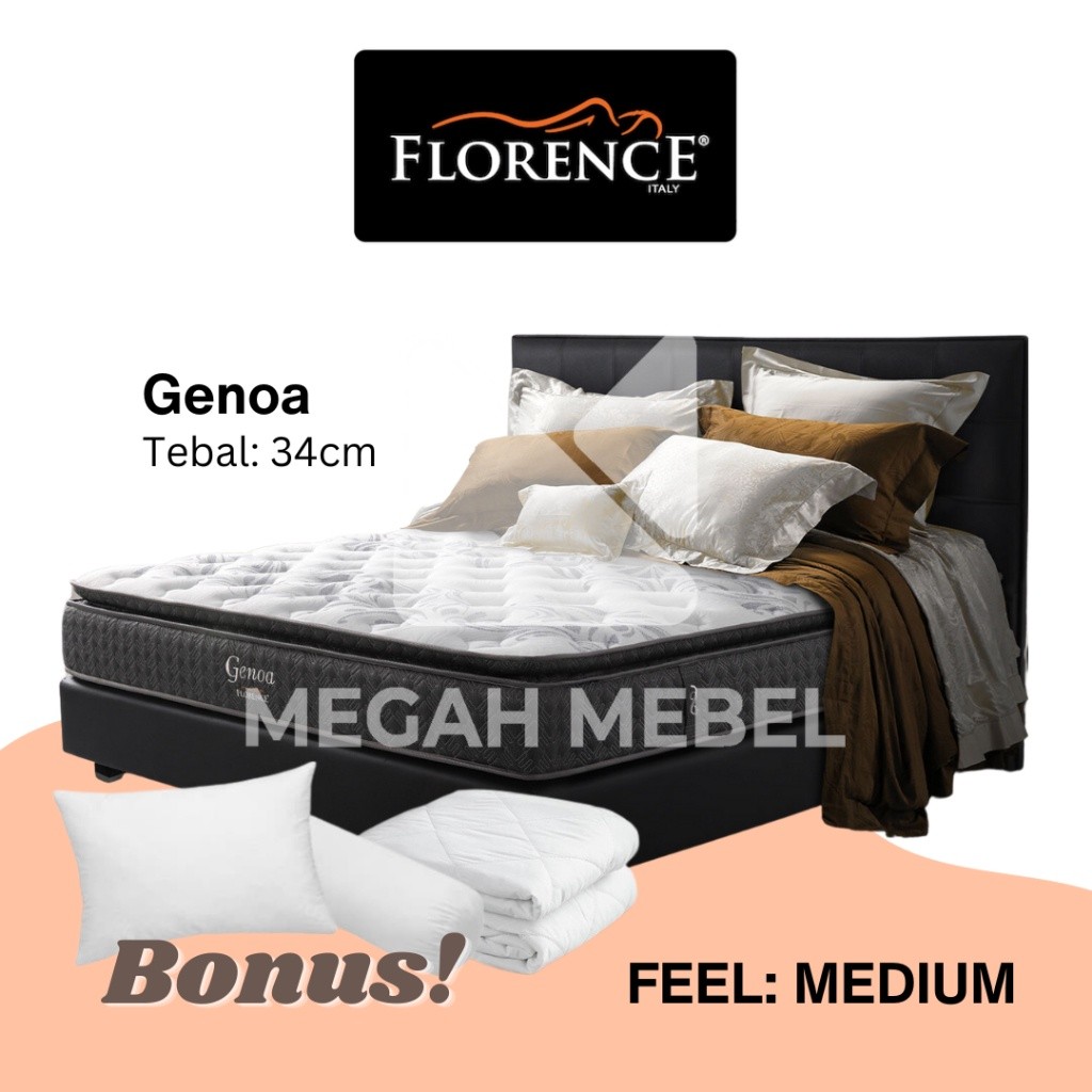 Jual Florence Springbed Tipe Genoa New Kasur Full Set | Shopee Indonesia