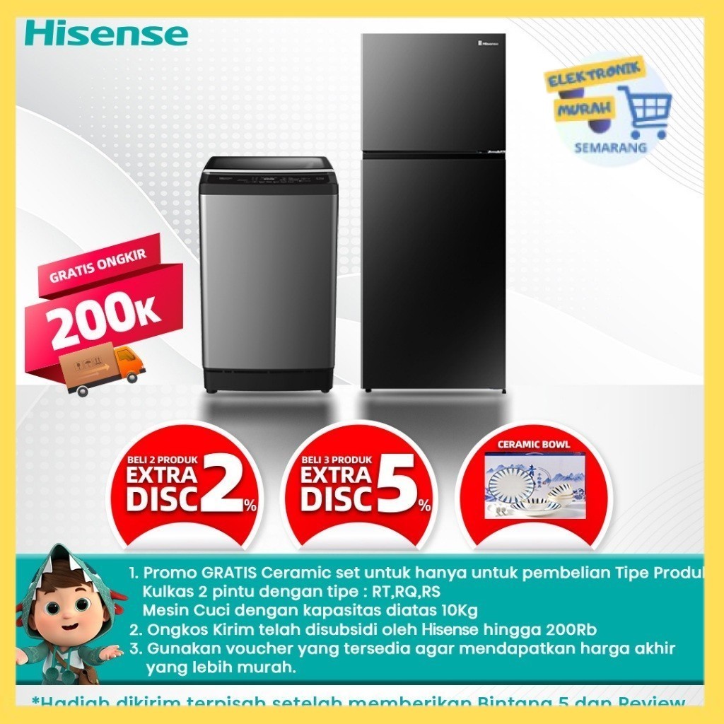 Jual Hisense Kulkas 2 Pintu Kapasitas 223 L RT266N4IBN - Black / No Frost + Multi Air Flow [EMS ...