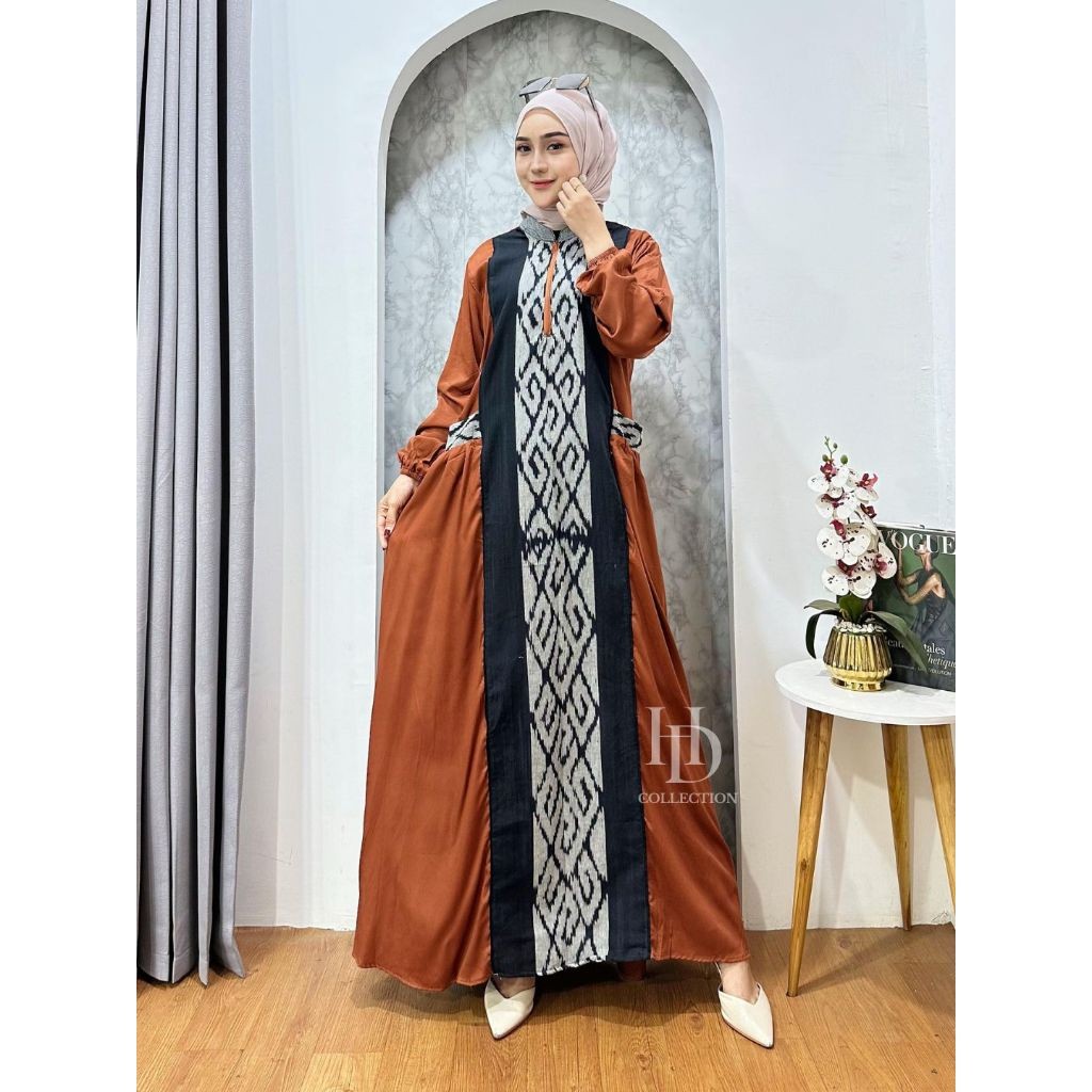 Jual ORIGINAL - GAMIS TWILL TENUN ETNIK PESTA MEWAH ELEGAN 2024 MODEL ...