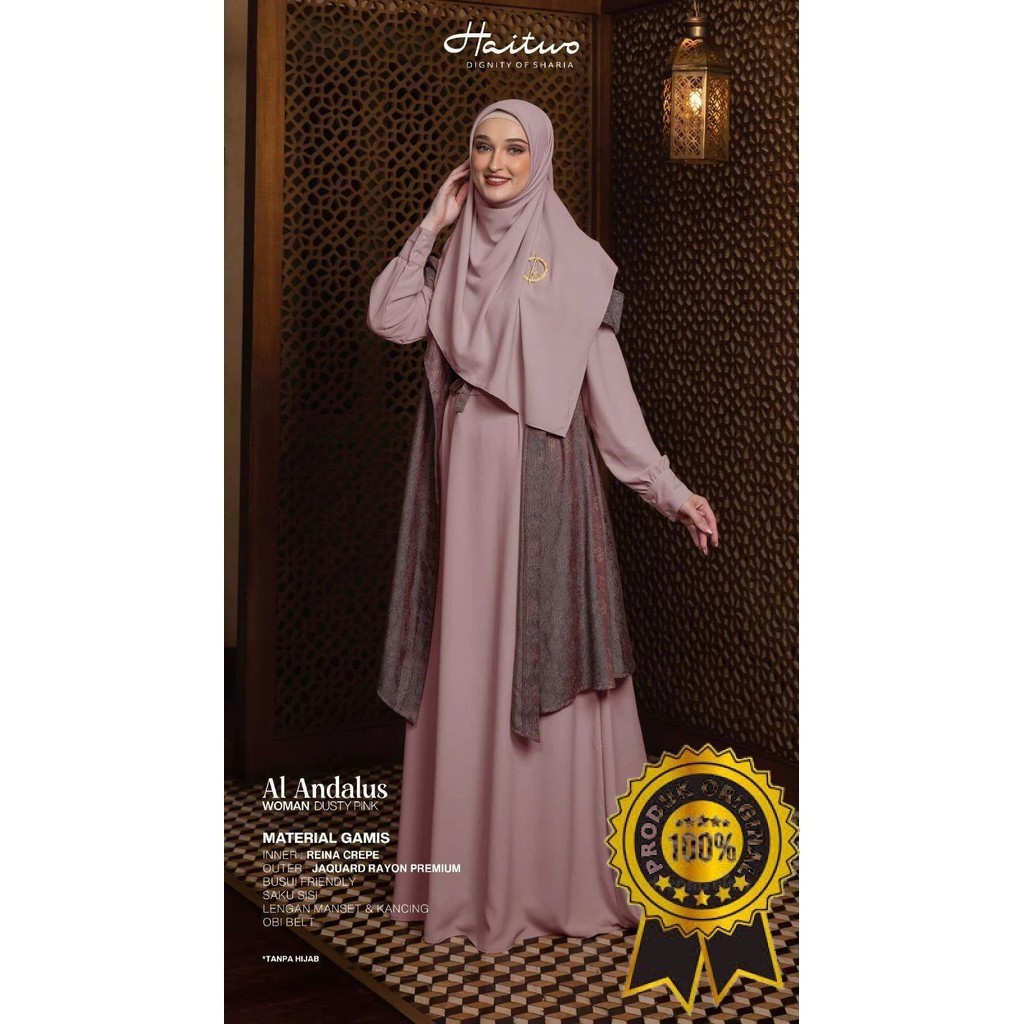 Jual Al Andalus Women Gamis Inner + Outer Wanita Dewasa by Nibras ...