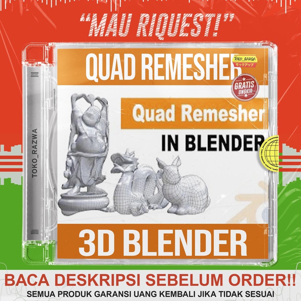 Jual Blender 3D - Quad Remesher - 270624 | Shopee Indonesia