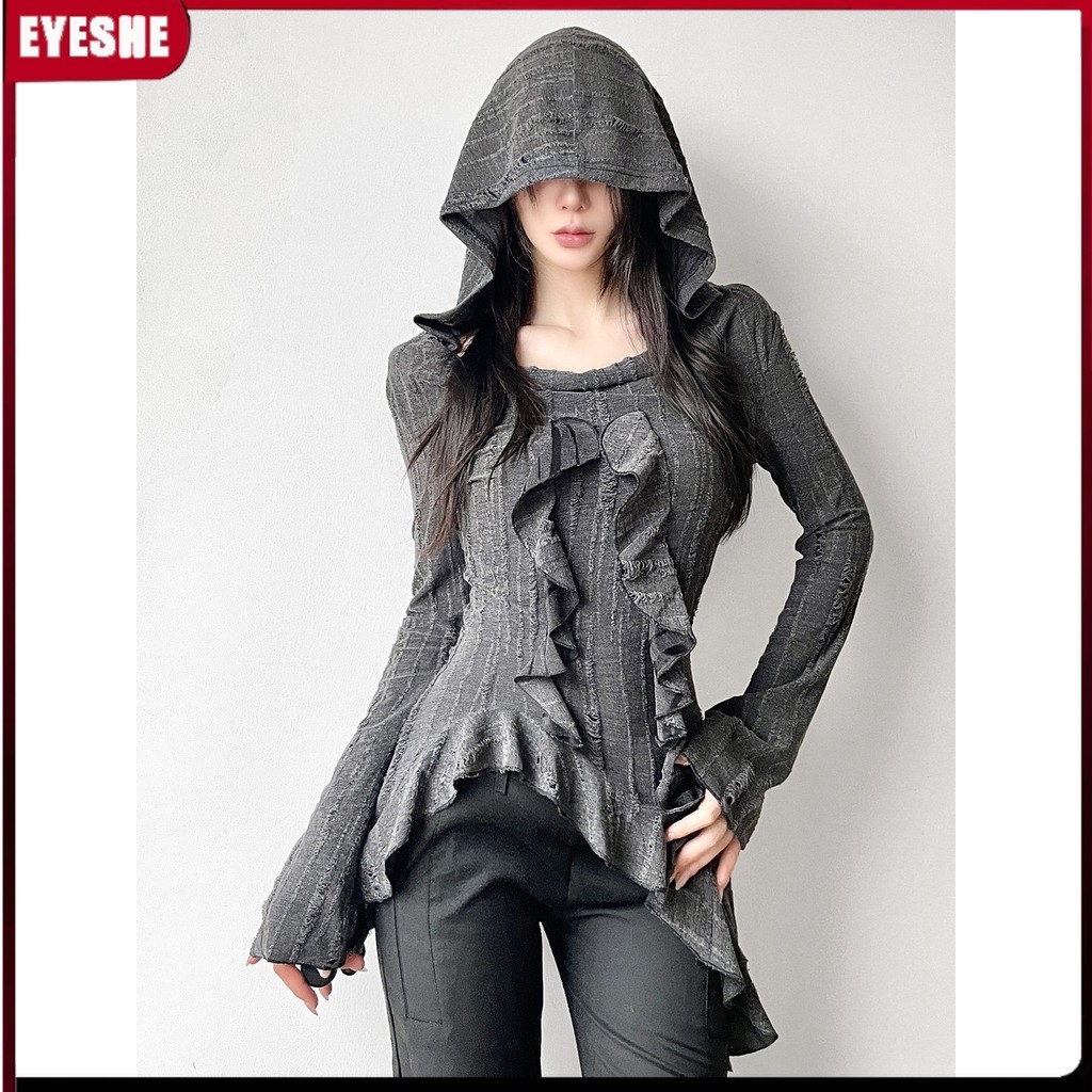 Jual Atasan Jersey atas niche retro slim rajutan sweater retro y2k ...