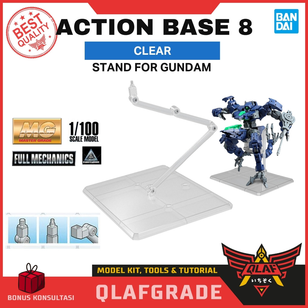 Jual ACTION BASE 8 CLEAR COLOR display stand Bandai | Shopee Indonesia