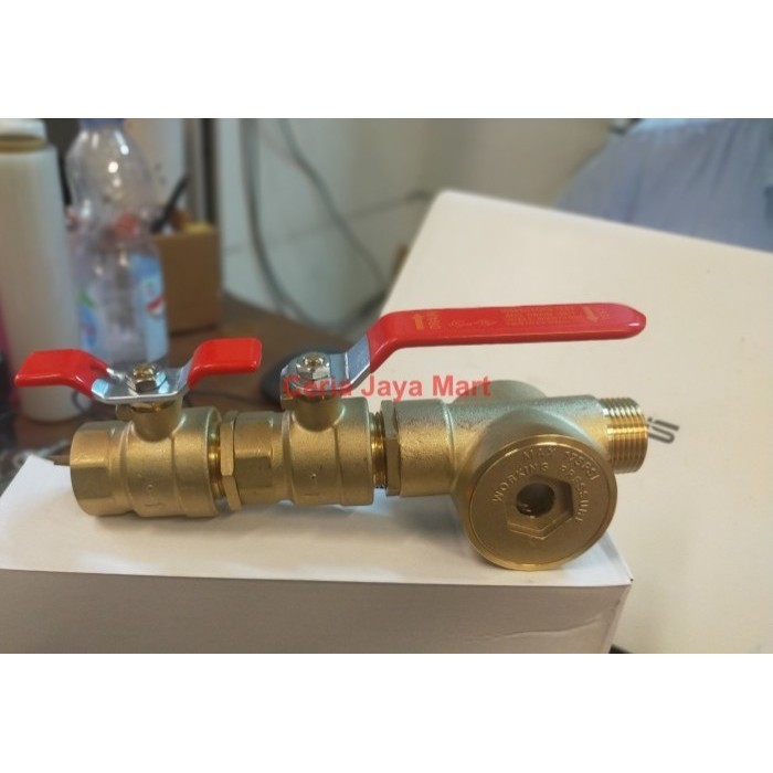 Jual Sight Glass Test Drain Valve 1" Inch Brass / Test Drain Kuningan 1 ...