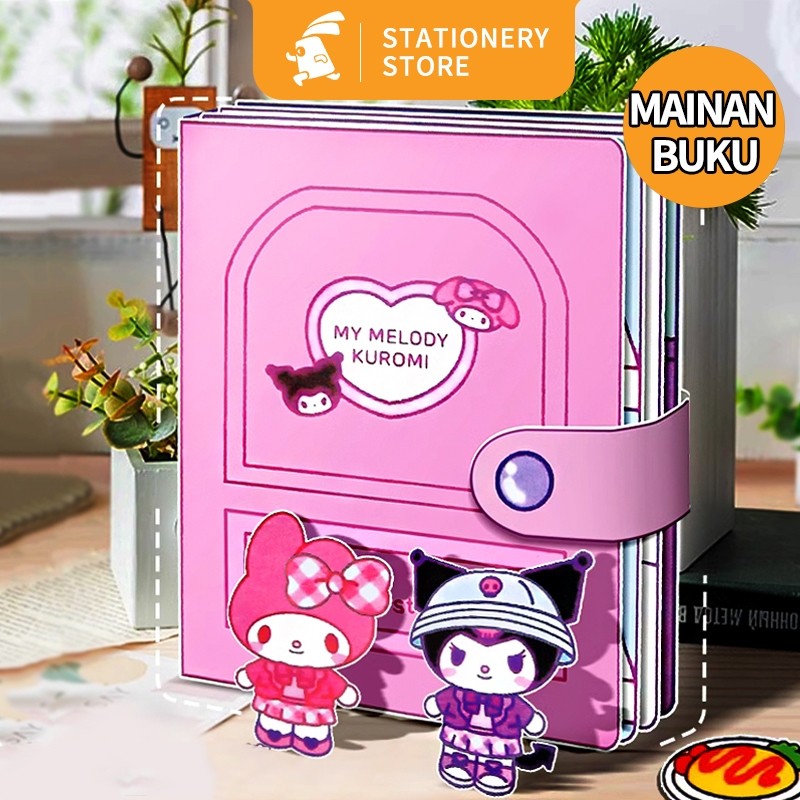 Jual busy book Sanrio/Quiet Book Kuromi/DIY Buku Mainan/Mainan Edukasi ...