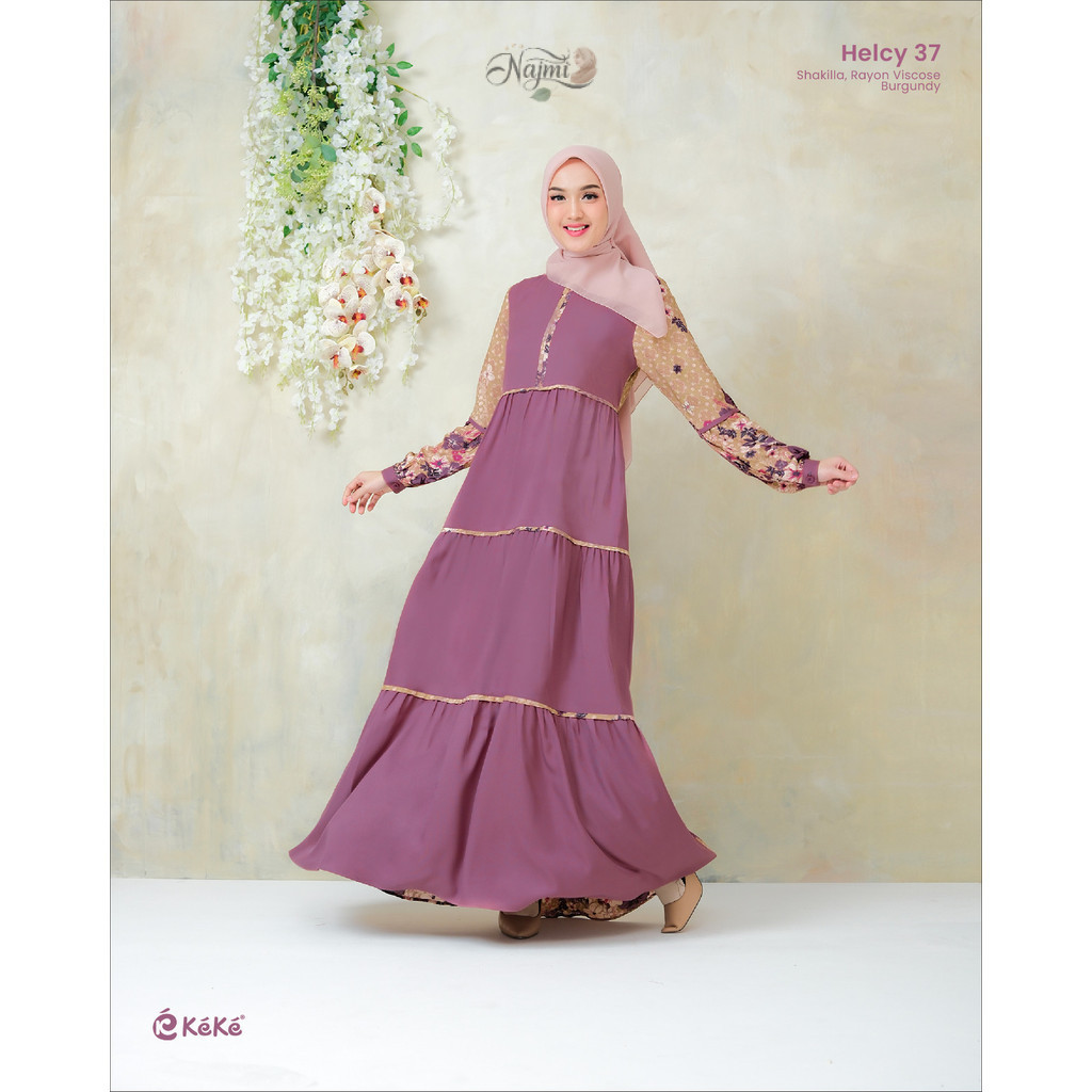 Jual Koleksi Najmi / Ria Ricis for Keke Helcy 37 / Gamis Wanita Dewasa ...