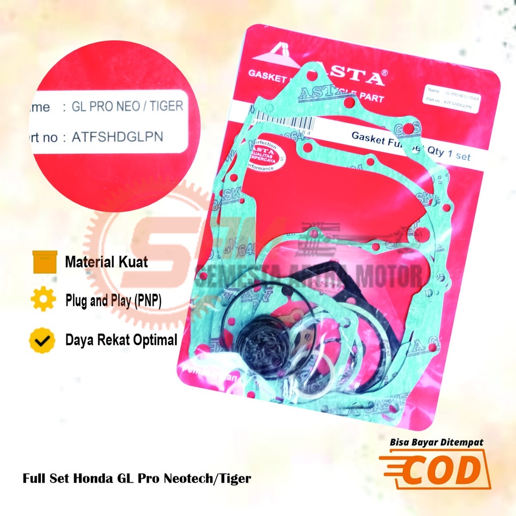 Jual Paking Gasket Full Set Honda Tiger GL Pro Neotech Packing Seal ...