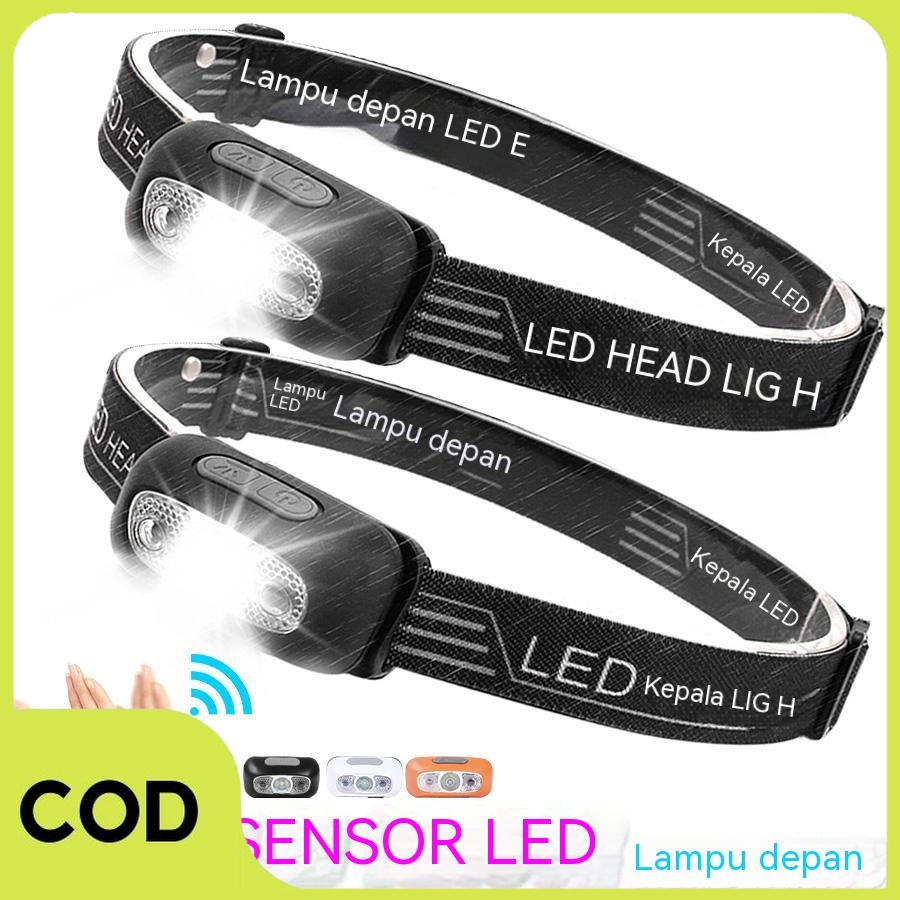 Jual 【COD】Senter Kepala Mini LED Headlamp Irco Outdoor Charger ...