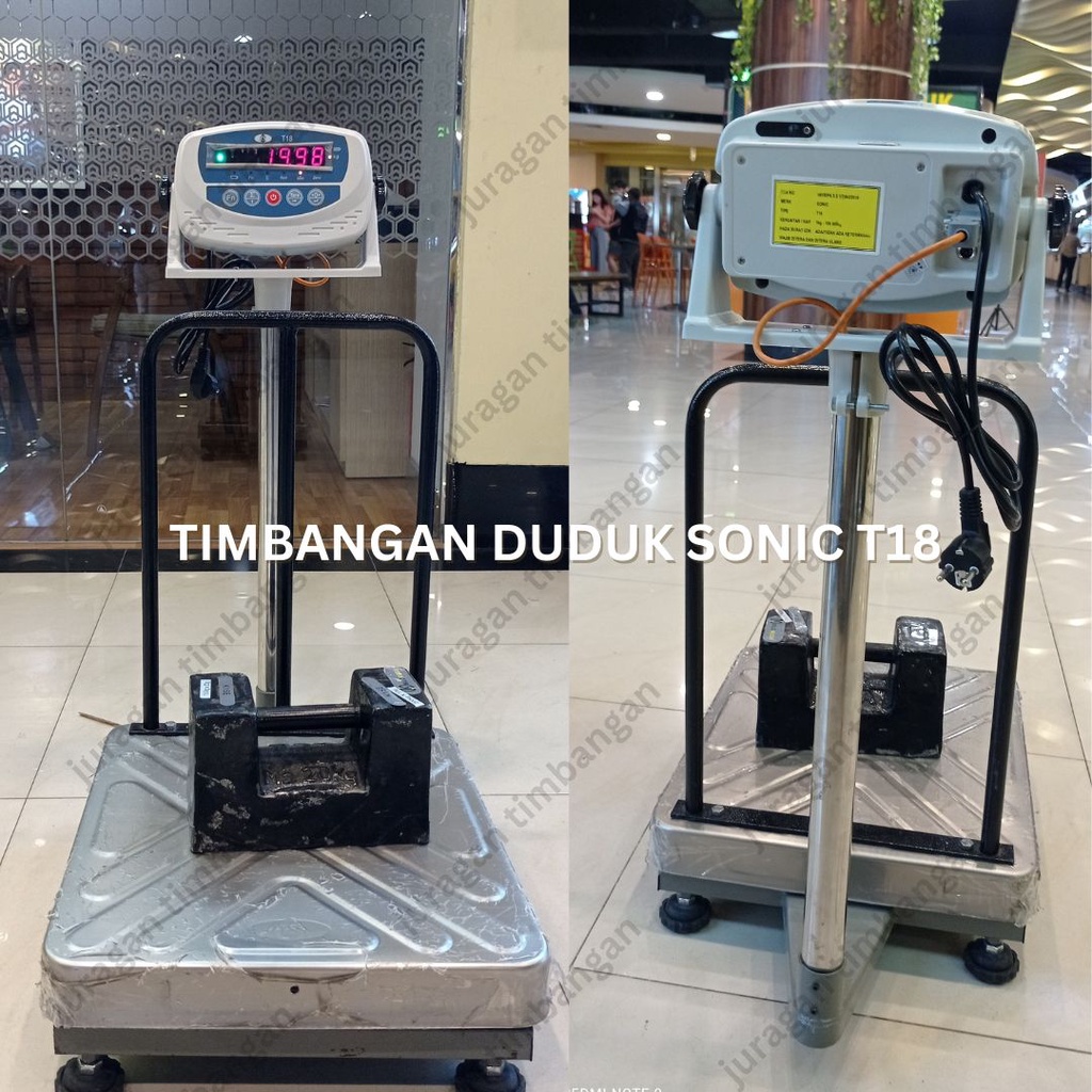 Jual Timbangan Duduk SONIC T18 150 kg/ Timbangan digital 150kg / timbangan barang | Shopee Indonesia
