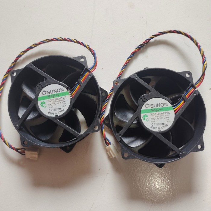 Jual Kipas fan bulat Sunon KDE1209PTVX 9cm 12V 4.4W dan Foxconn ...