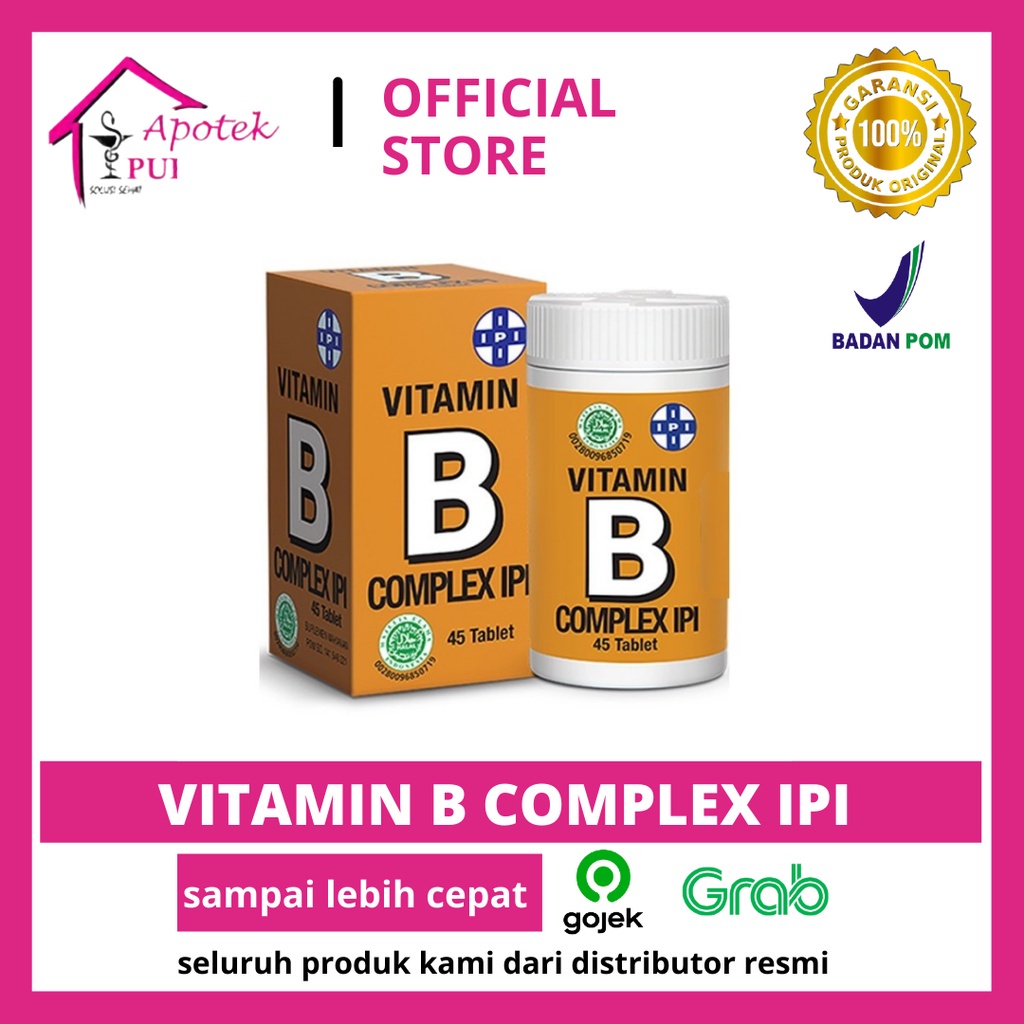 Jual Vitamin B Complex IPI 45 tablet | Shopee Indonesia