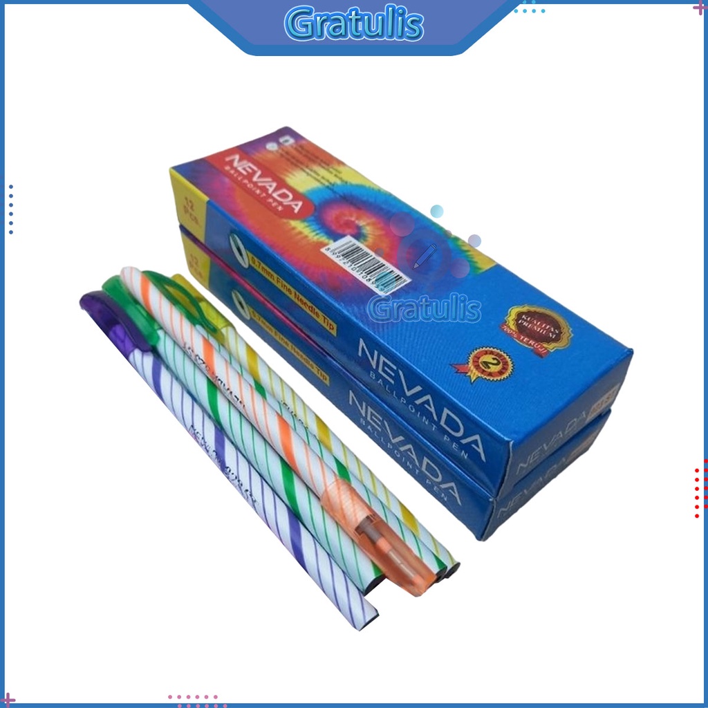 Jual PULPEN NEVADA 923 ST [12 PCS] / BALL PEN LILIN 1 PAK / BOLPOIN ...