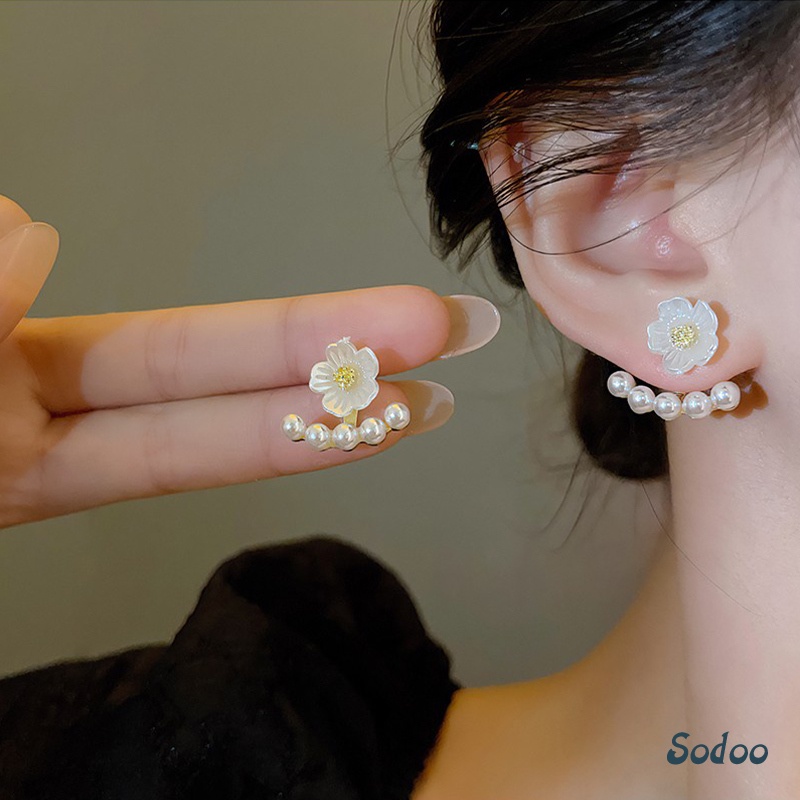 Jual Anting Bunga Mutiara Desain Elegan Anting Rasa Tingkat Lanjut ...