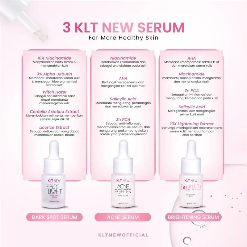 Jual KLT New Serum Spot Light Dark Spot Serum ( Serum noda hitam di ...