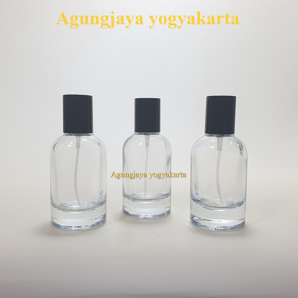 Jual Botol Parfum 30 Ml Penny Screw Cap Black / Botol Kaca / Botol Kaca ...