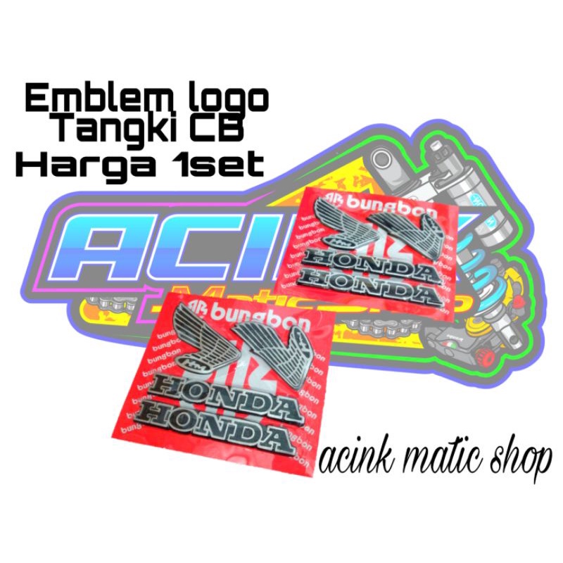 Jual Emblem Logo Tangki Honda CB100 CBGLATIK CB125 Variasi Custom ...
