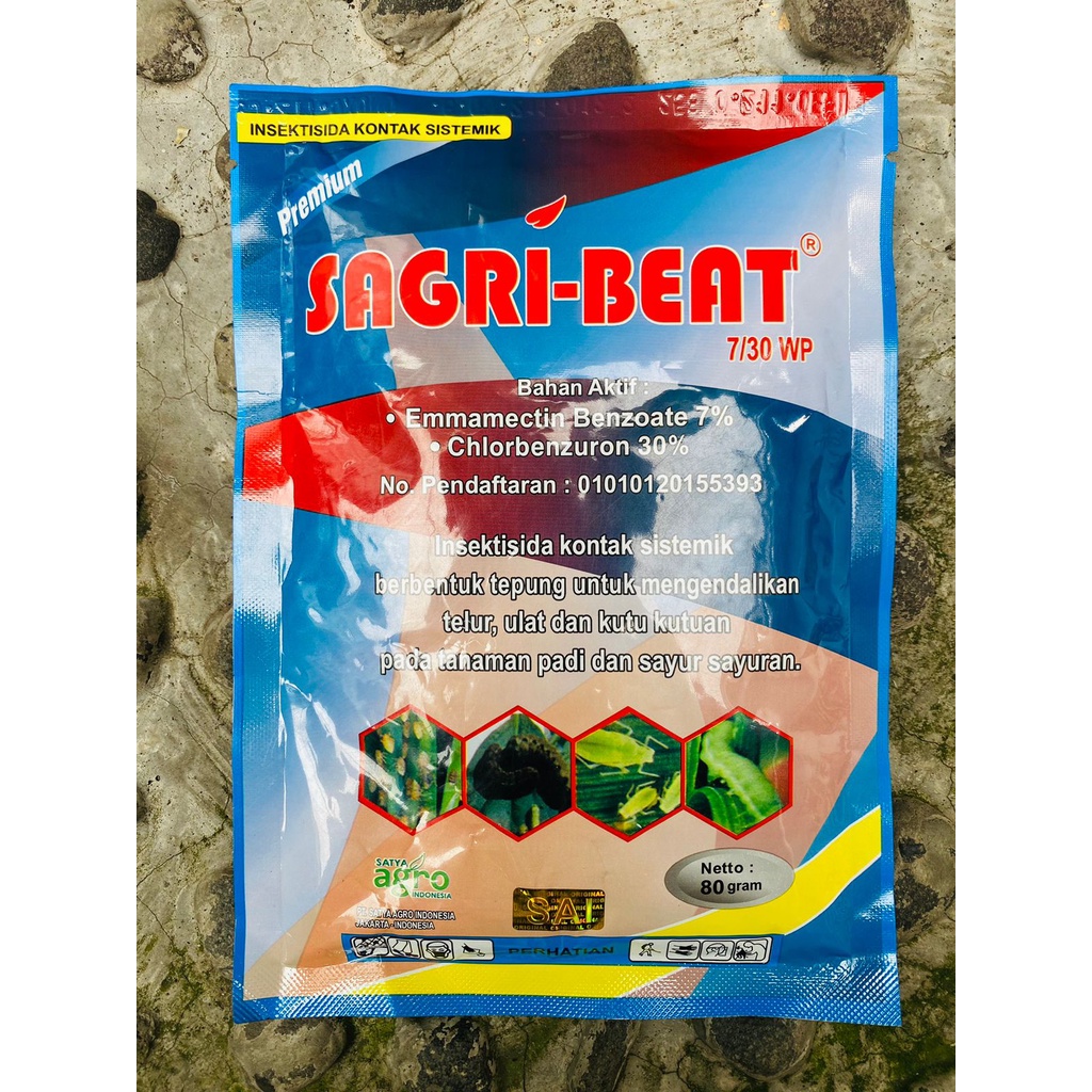 Jual SAGRI BEAT 7/30 WP Isi 80gram Insektisida kontak sistemik dari ...