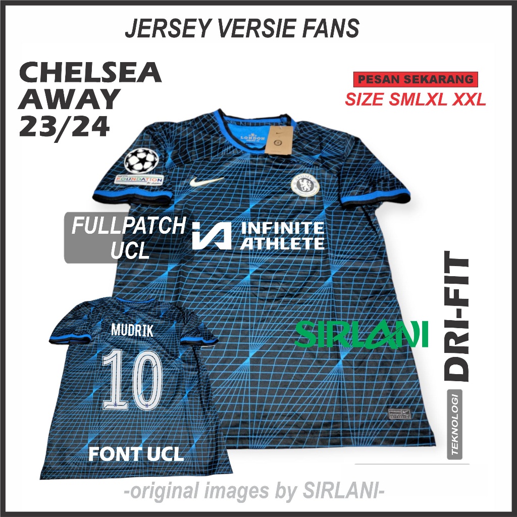 Jual JERSEY CHELSEA AWAY NEW 23/24 JERSEY BOLA CHELSEA FC AWAY | Shopee ...