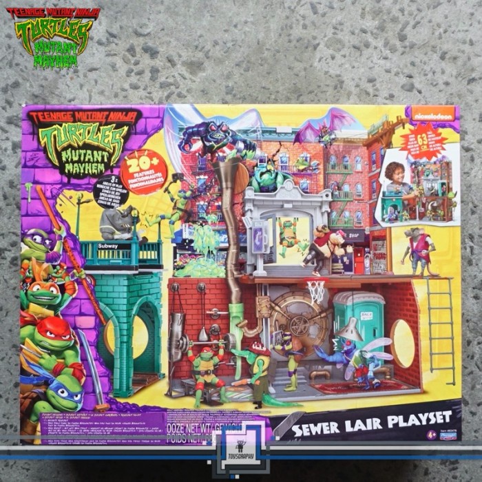 Jual Teenage Mutant Ninja Turtles Mayhem Sewer Lair Play Set TMNT Movie ...