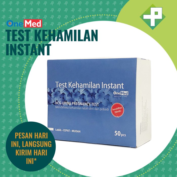 Jual Tes Kehamilan Strip Onemed / Test Pack / Urine Pregnancy Test BOX ...