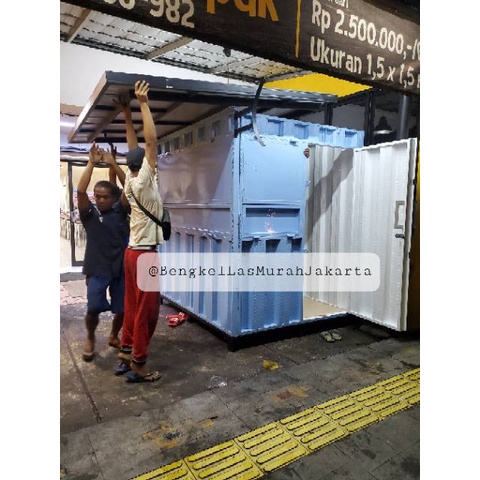 Jual Booth Container / Gerobak Rombong Kontainer 2x1.5x2 | Shopee Indonesia