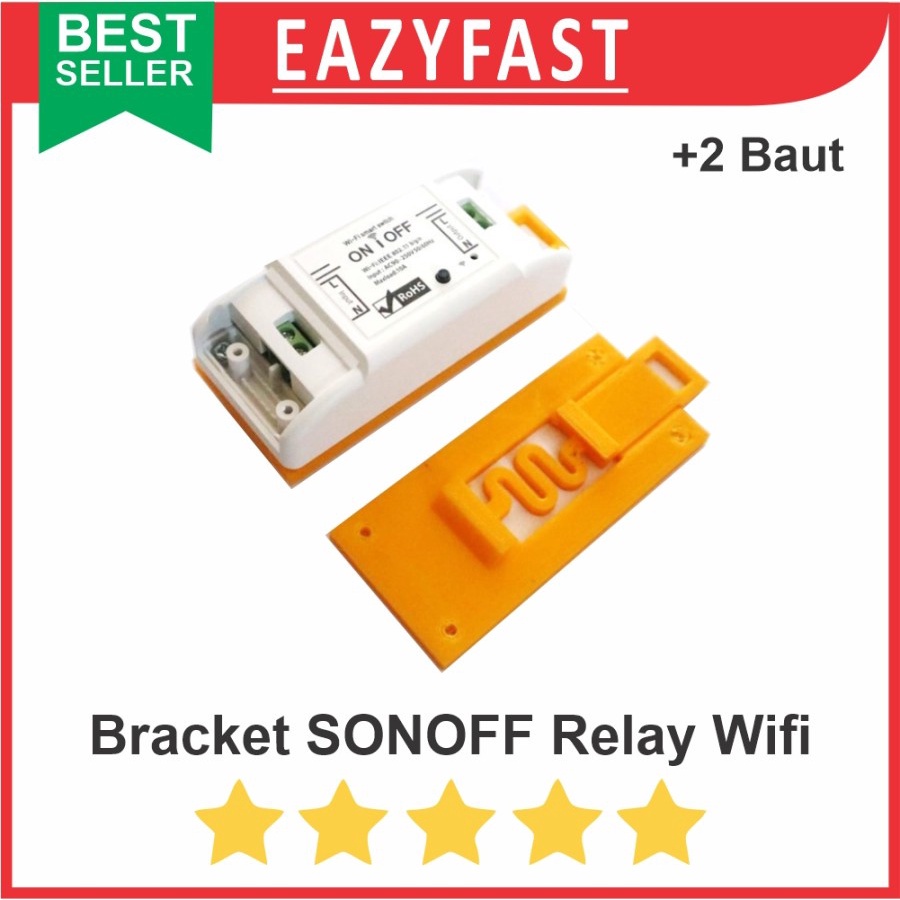 Jual Bracket Dudukan Sonoff Relay IoT Switch utk MCB Din Rail Saklar ...