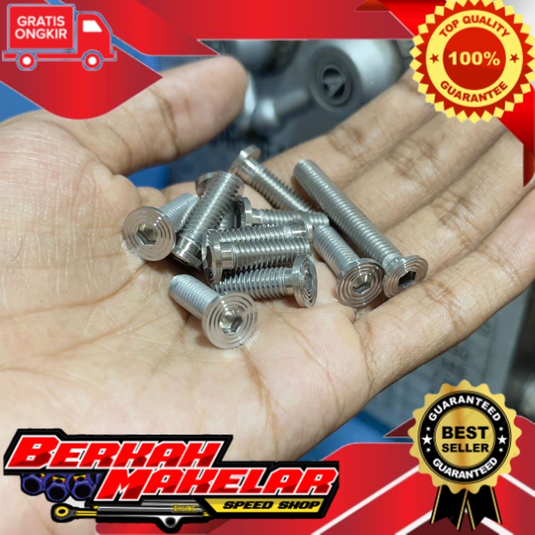 Jual baut L m6 / baut 10/ drat 10 probolt slim stainless handmade panjang 2cm 3cm 4cm 5cm 6cm ...