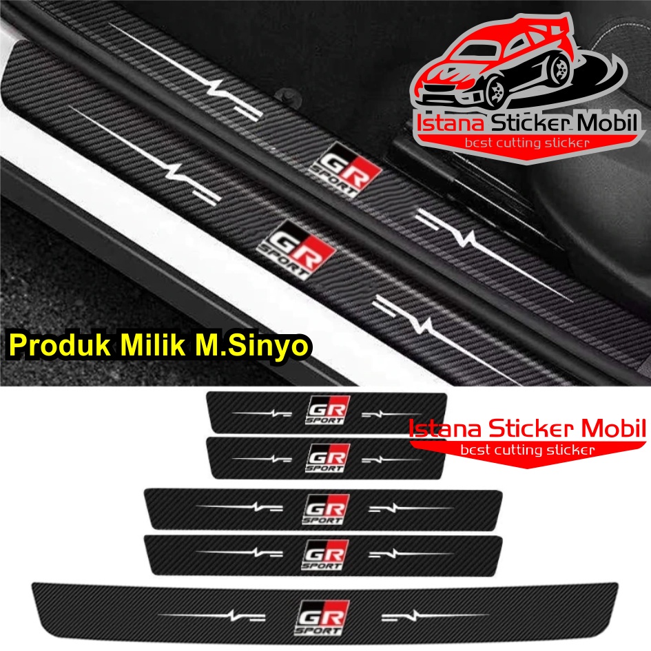 Jual Stiker Sticker gr sport Karbon 3d pelindung pijakan pintu mobil ...