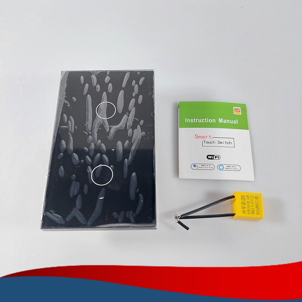 Jual AUBESS Saklar Lampu Smart Switch TUYA WiFi Timer Touch Sense 2 ...