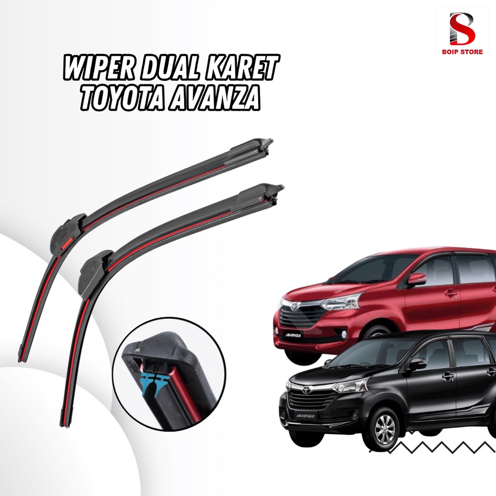 Jual 2 PCS Wiper Dual Blade Toyota Avanza Lama / All New Avanza / Grand New Avanza - Wiper 2 ...