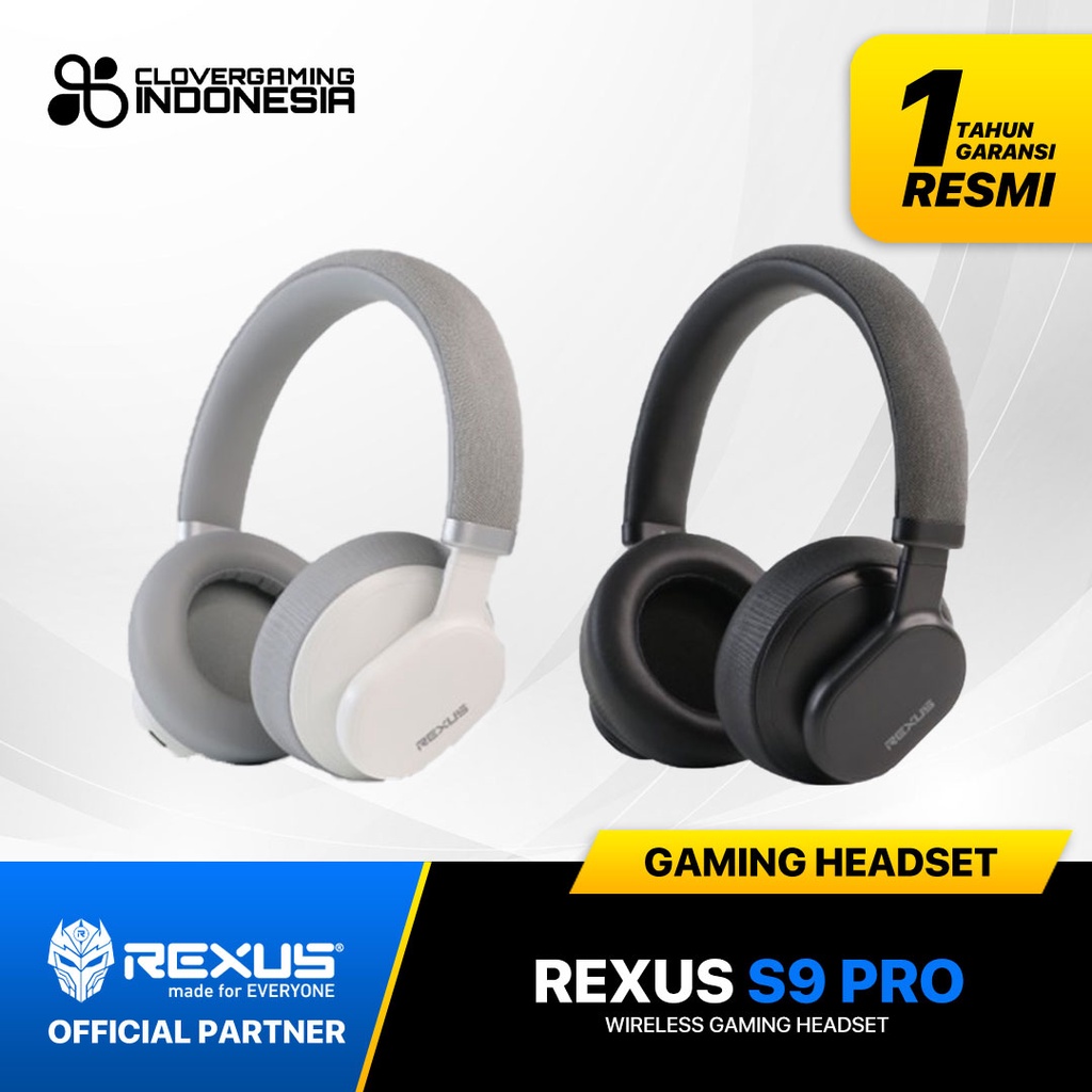 Jual Rexus S9 S-9 Pro with ANC Wireless Bluetooth Headset S 9 Pro ...