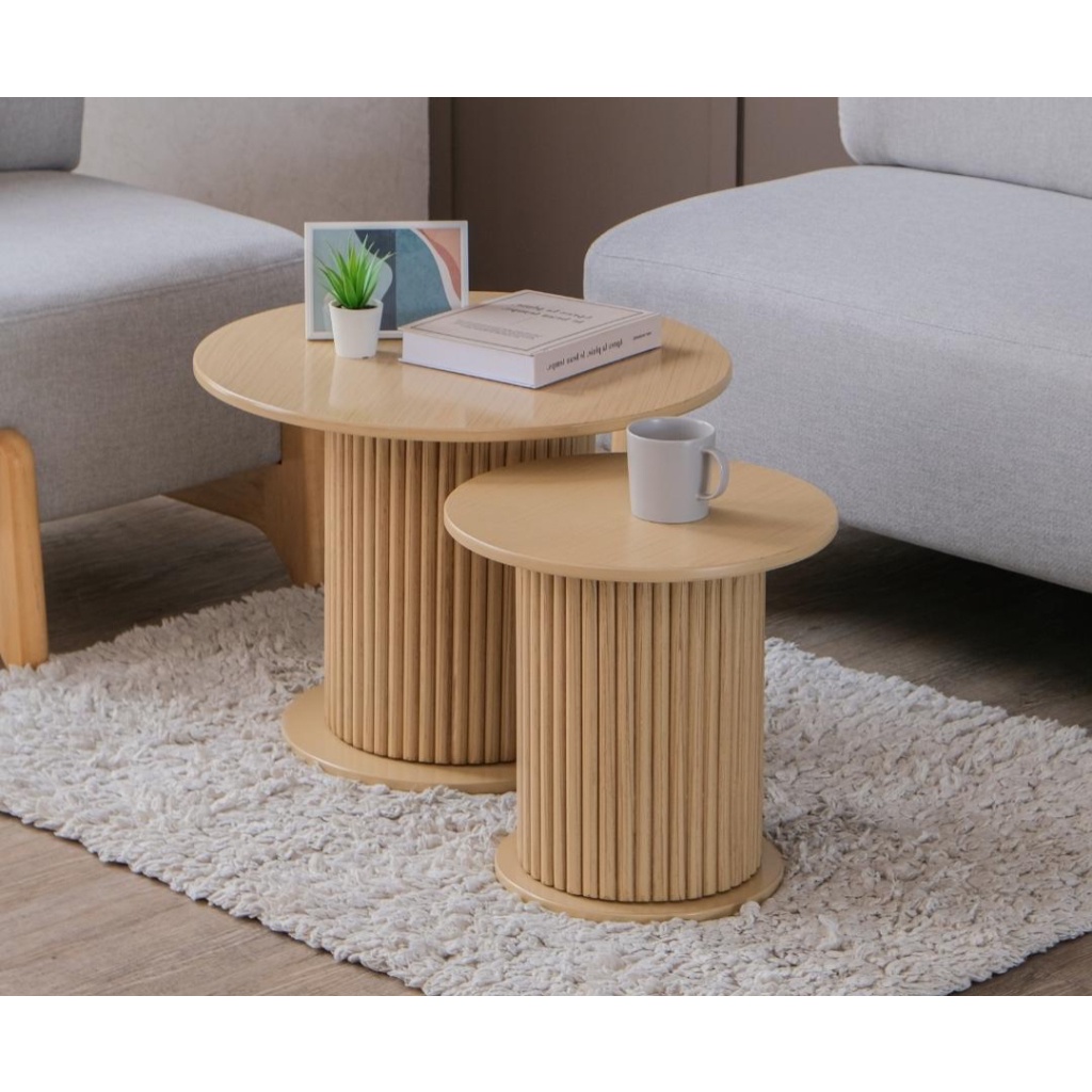 Jual Round Line Table Meja Bundar MInimalis Round Coffee Table ...