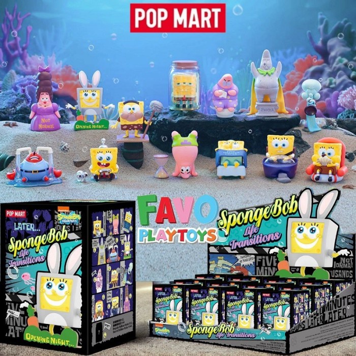 Jual POP MART SpongeBob Life Transitions Series Blind Box Figure ...