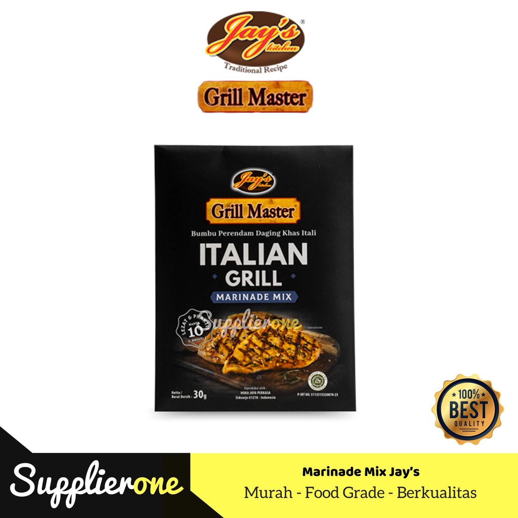 Jual Jay's Grill Master Italian Grill Marinade Mix / Jay's Grill Master Hot & Spicy Barbecue ...