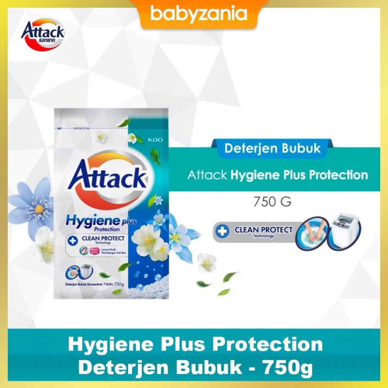 Jual Attack Powder Detergent Hygiene Plus Protection Deterjen Bubuk 750 ...