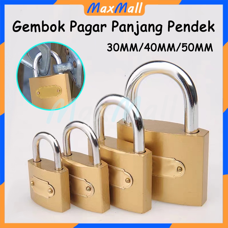 Jual Gembok Stanless Anti Karat Pagar Exito Gembok Kuning | Shopee ...
