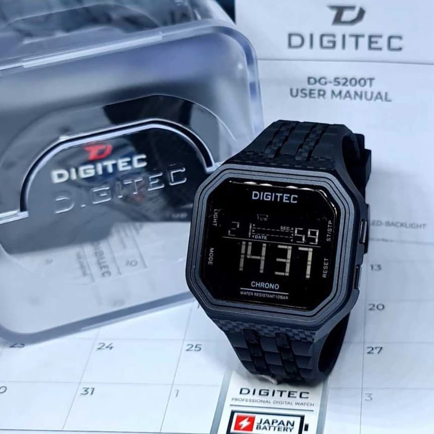 Jual Jam Tanggan Pria Digitec 5200 DG-5200T Digital Original Tali ...