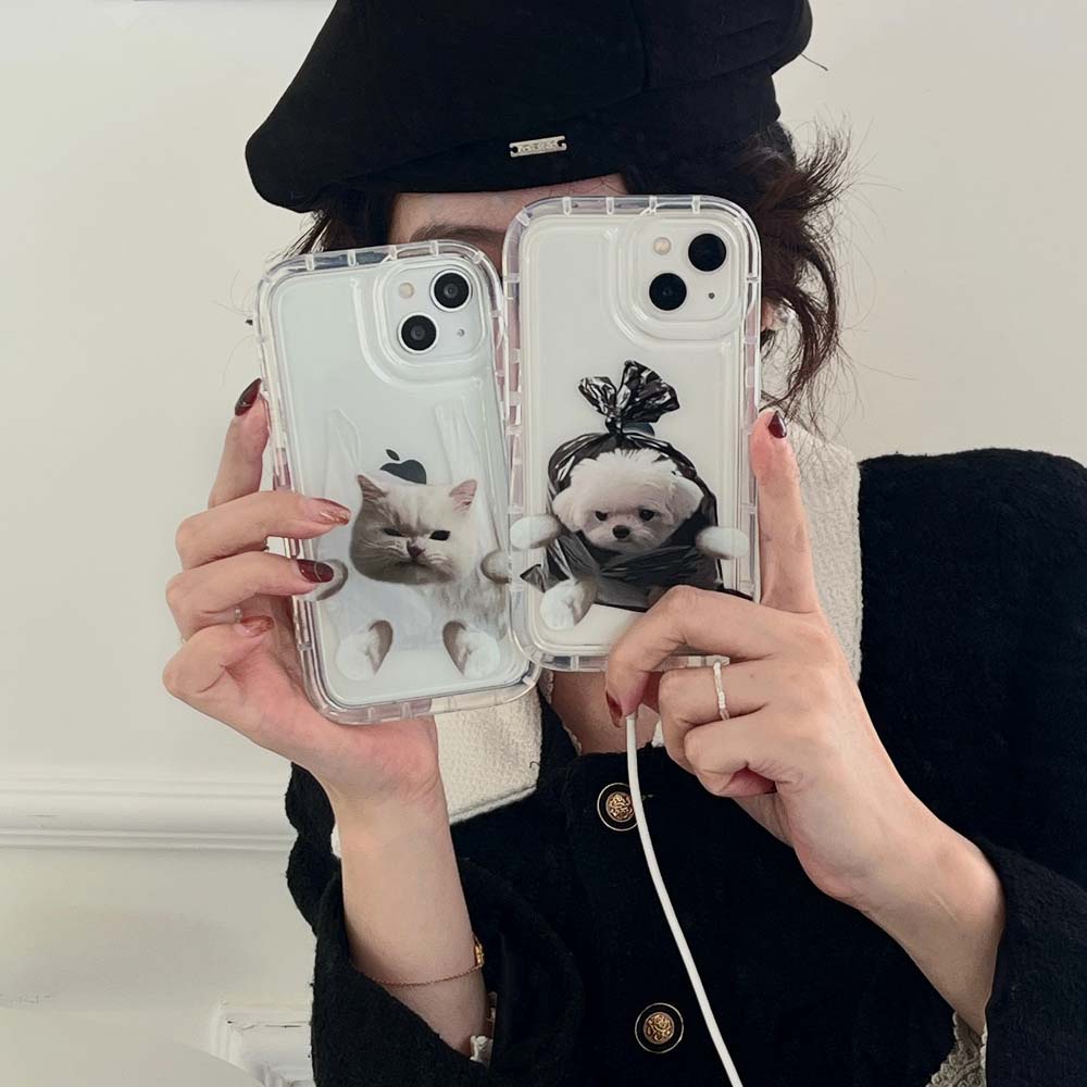 Jual Model couple lucu transparan case IPhone 8 XR 13 11 6 7 14 Plus XS ...