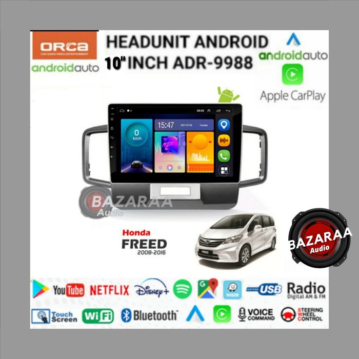 Jual Head Unit Android ORCA 10 Inch HONDA FREED New Standard | Shopee ...