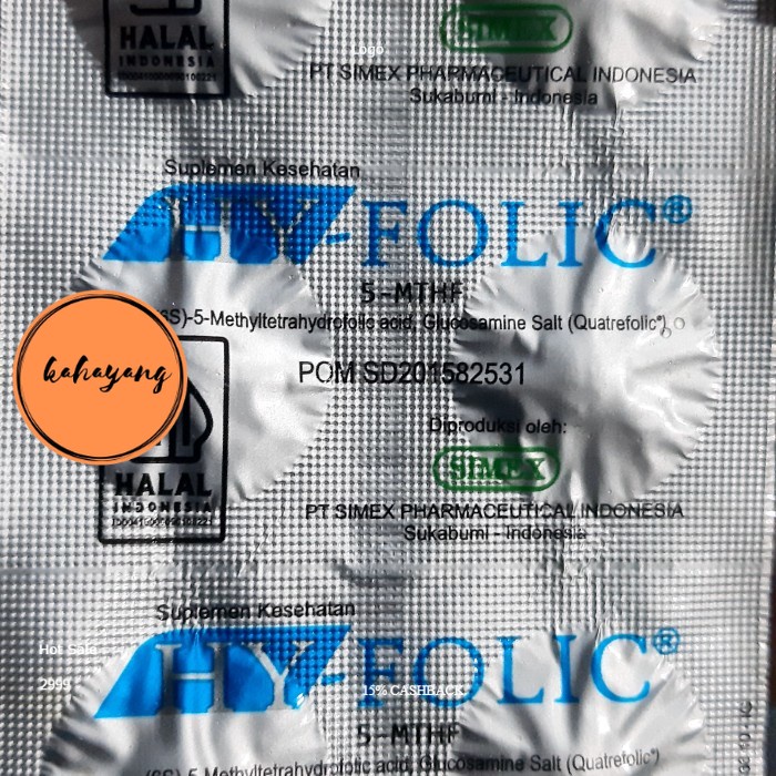 Jual (murah)- HY folic simex hrg/strip isi 6 tablet originale | Shopee ...