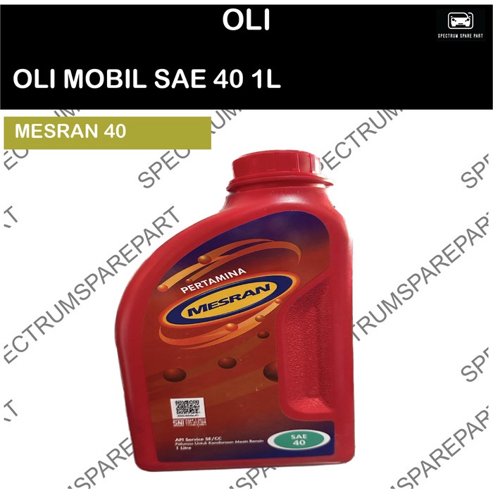 Jual OLI MOBIL MESRAN 40 SAE 40 1L BENSIN | Shopee Indonesia