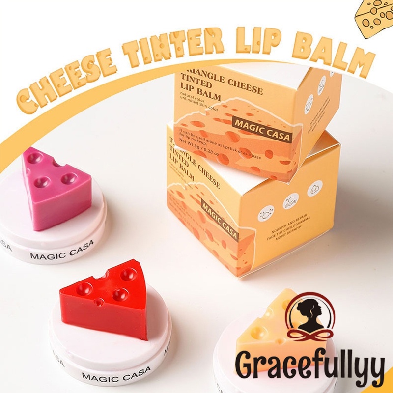 Jual [COD]MAGIC CASA Lip Balm Keju Bentuk Cheese Lipstik Color Changing ...