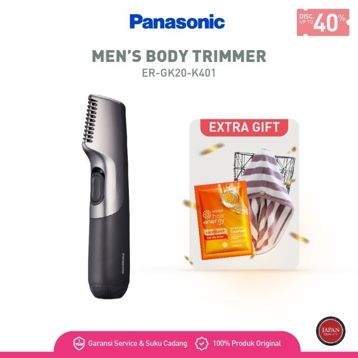 Jual promosi toko Panasonic ER-GK20-K401 Body Trimmer [Battery Operated] - Black | Shopee Indonesia