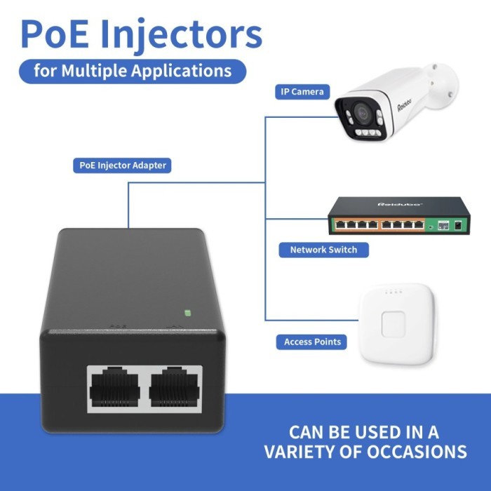 Jual Gigabit POE Injector Adapter Adaptor Power 53 V 1.8 A Modem Wifi ...