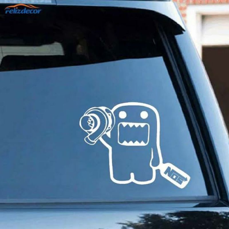 Jual stiker cutting keren lucu viral sticker MONTIR DOMO cocok untuk ...