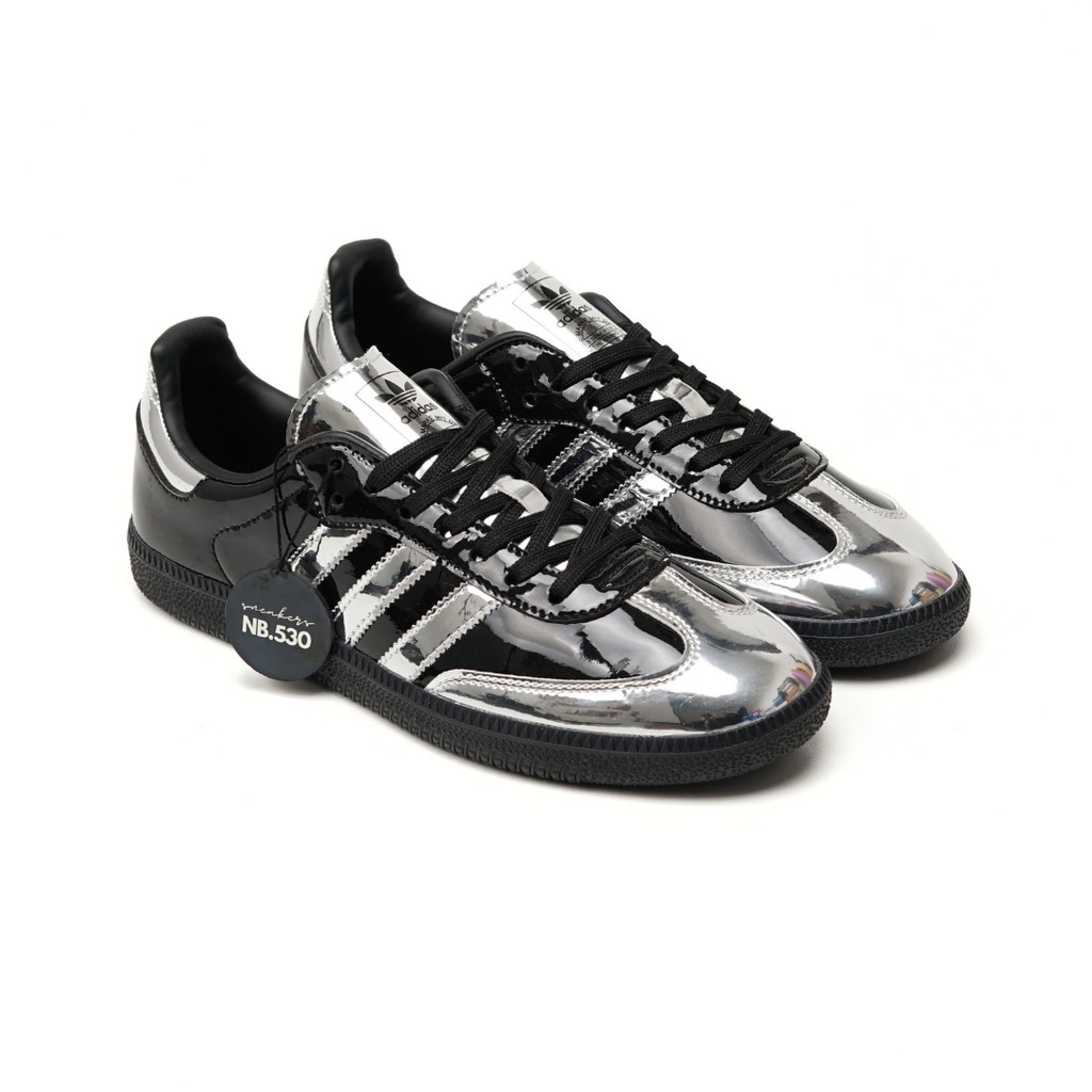 Jual Adidas Samba x Atmos Tuxedo Silver Black | Shopee Indonesia