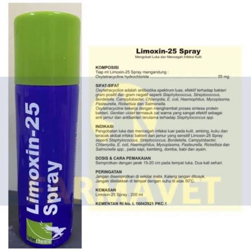 Jual LIMOXIN 25 SPRAY LIMOKSIN SEMPROT 200ML ASLI TMC HOLLAND IMPORT ...